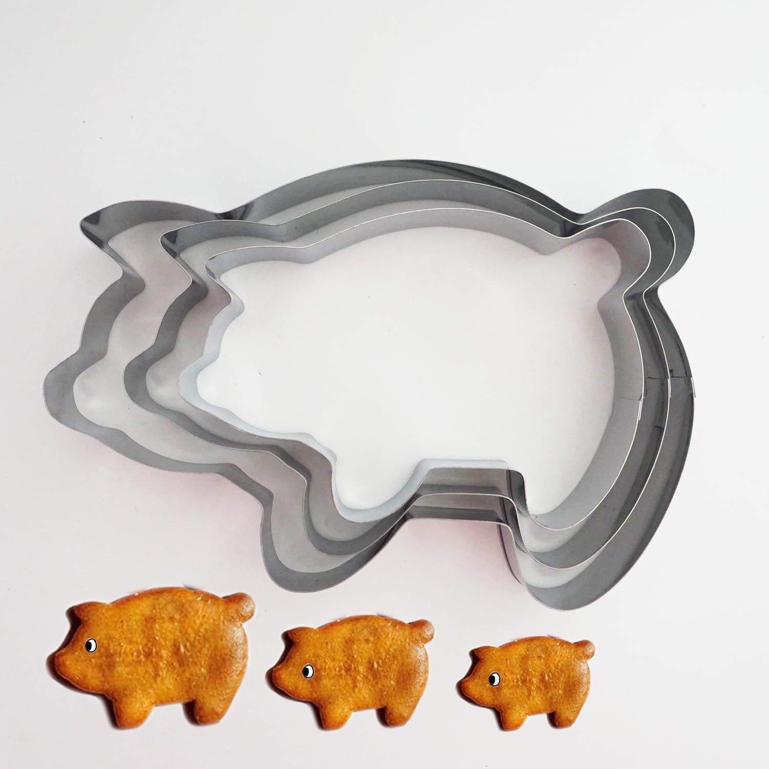Amazon.com: Heluok Mexican Piggy Cookie Cutters, Metal Gingerbread ...