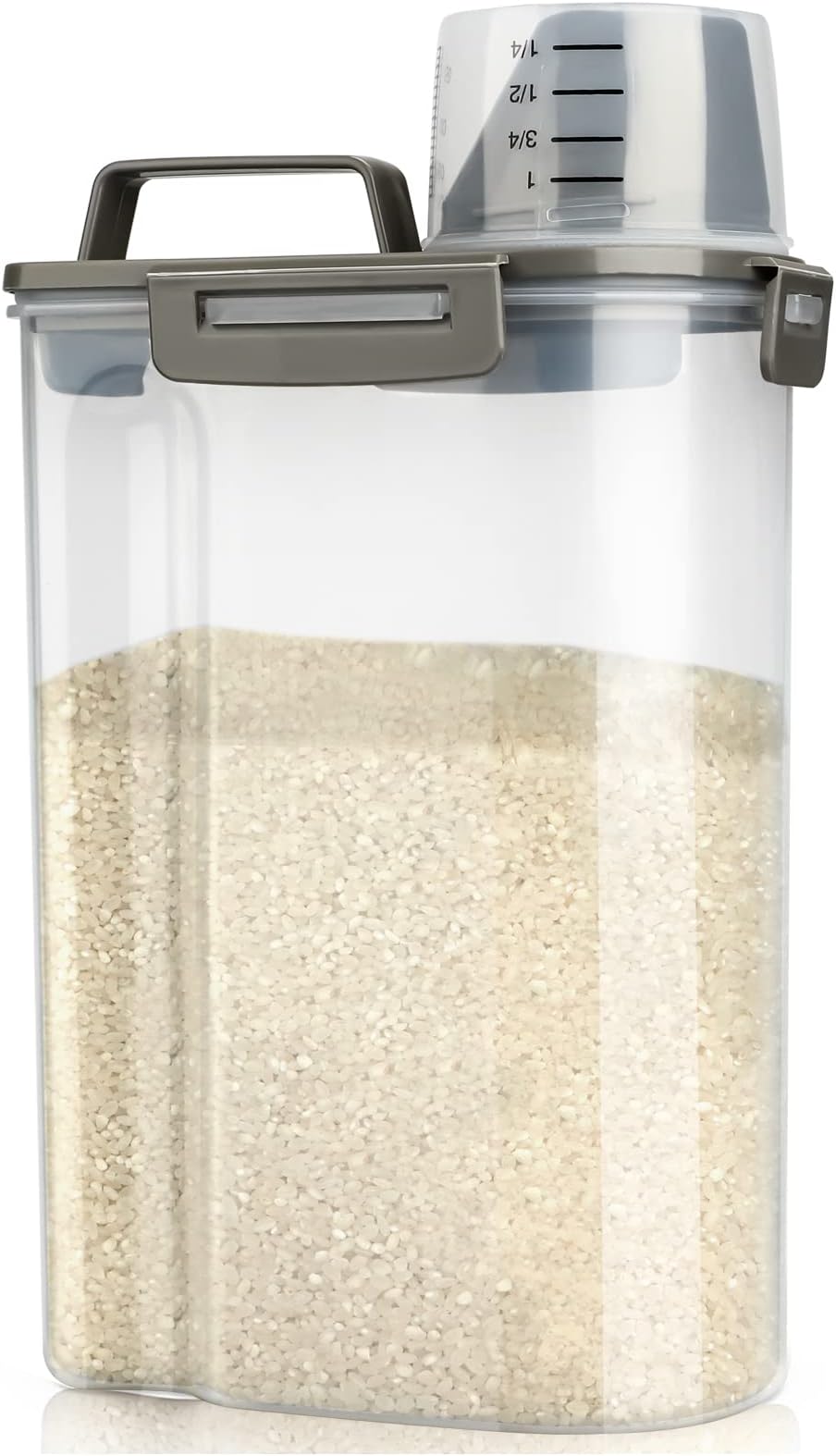 Amazon.com: Rice Storage Bin Cereal Containers Dispenser BPA Free ...