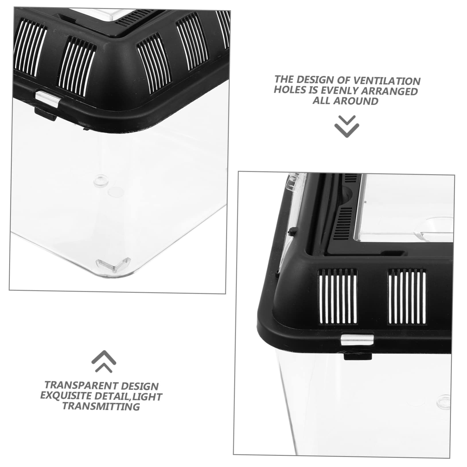 Tarantula Enclosure Reptile Terrarium Box Reptile Food Box Transparent ...