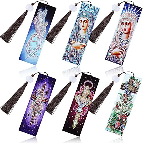 Amazon.com: 8 Pieces Christian Bible Verse Diamond Art Bookmarks 5d ...