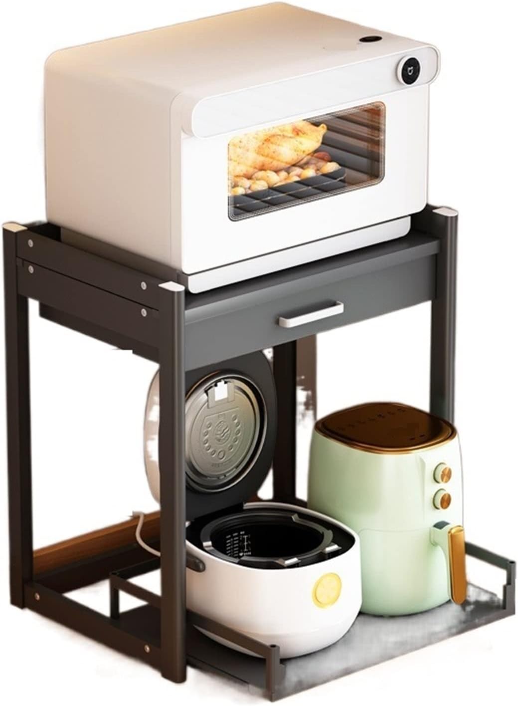 Amazon.com: Storage Shelf Kitchen Electric Rice Cooker Storage Rack ...