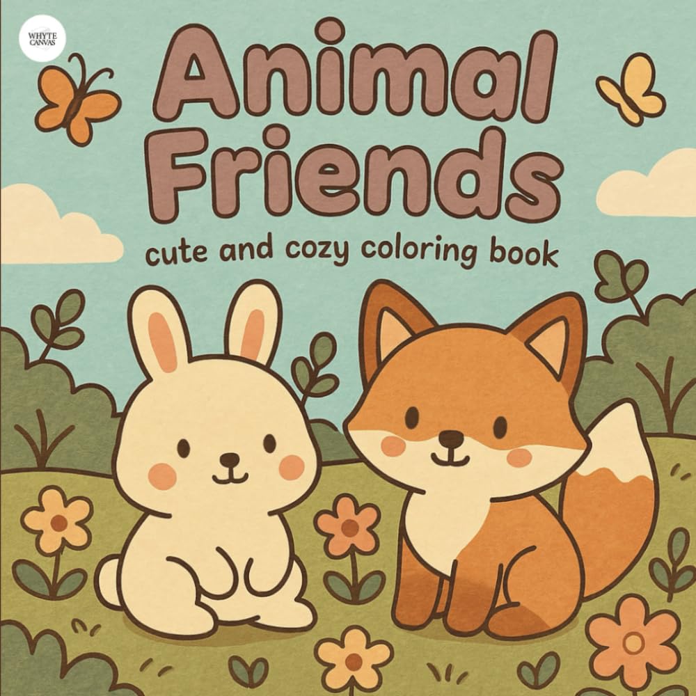 Amazon.com: Animal Friends: Coloring Book for Adults and Kids Featuring ...