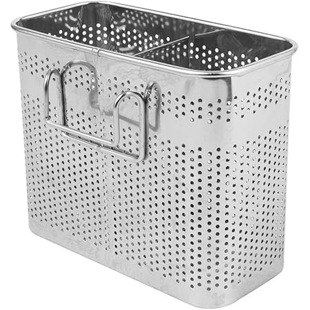 Amazon.com: Silverware Caddy with Metal Rack, Plastic Utensil Caddy ...