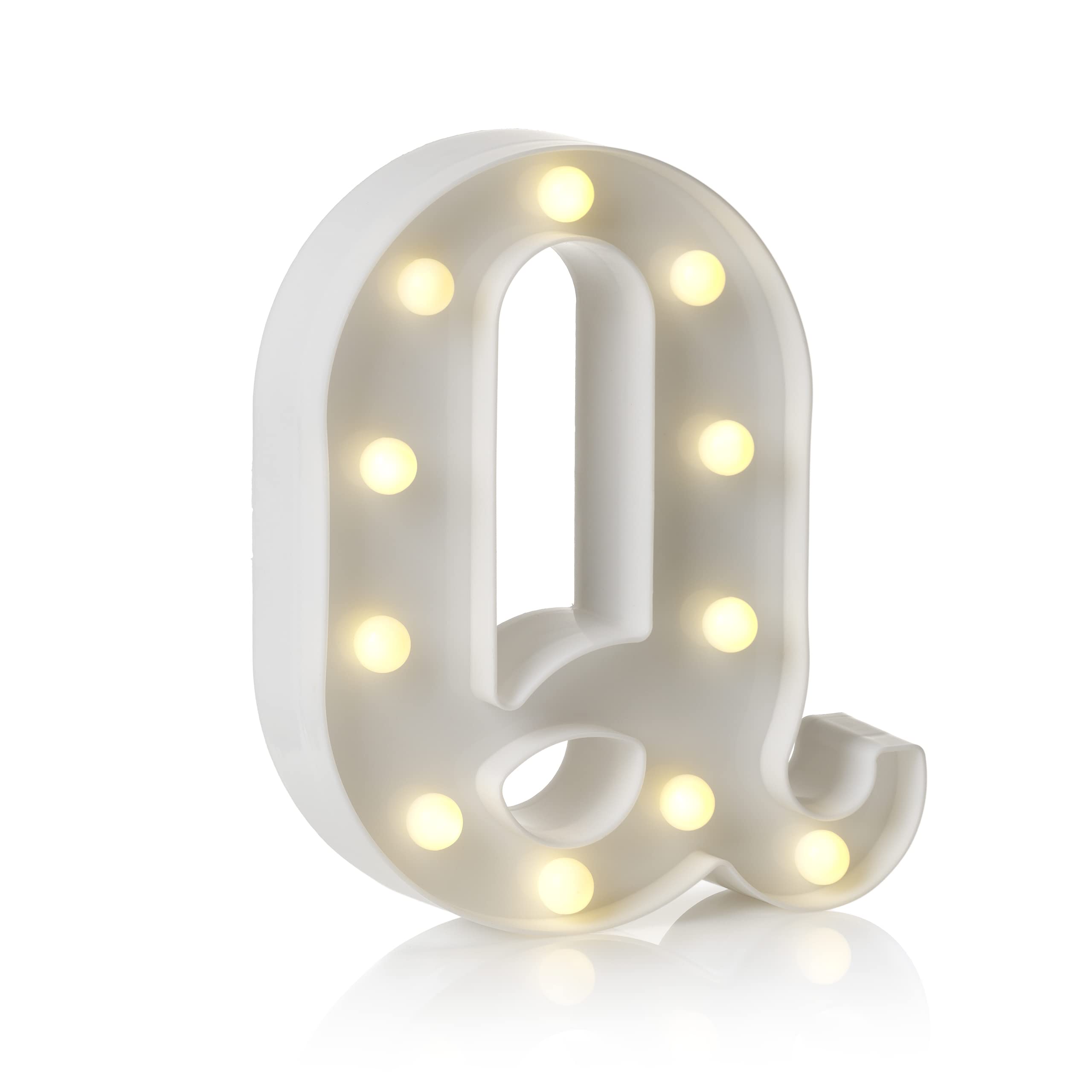 Auraglow LED Alphabet Letter & Number Light Sign Decorations, Lamp for ...