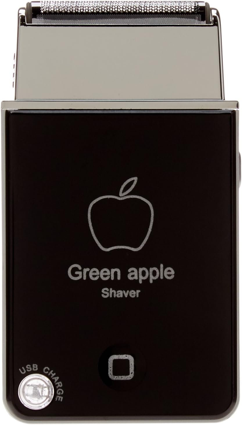 Green Apple Shaver Rscw-1880 Shavetech USB Rechargeable Travel Razor ...
