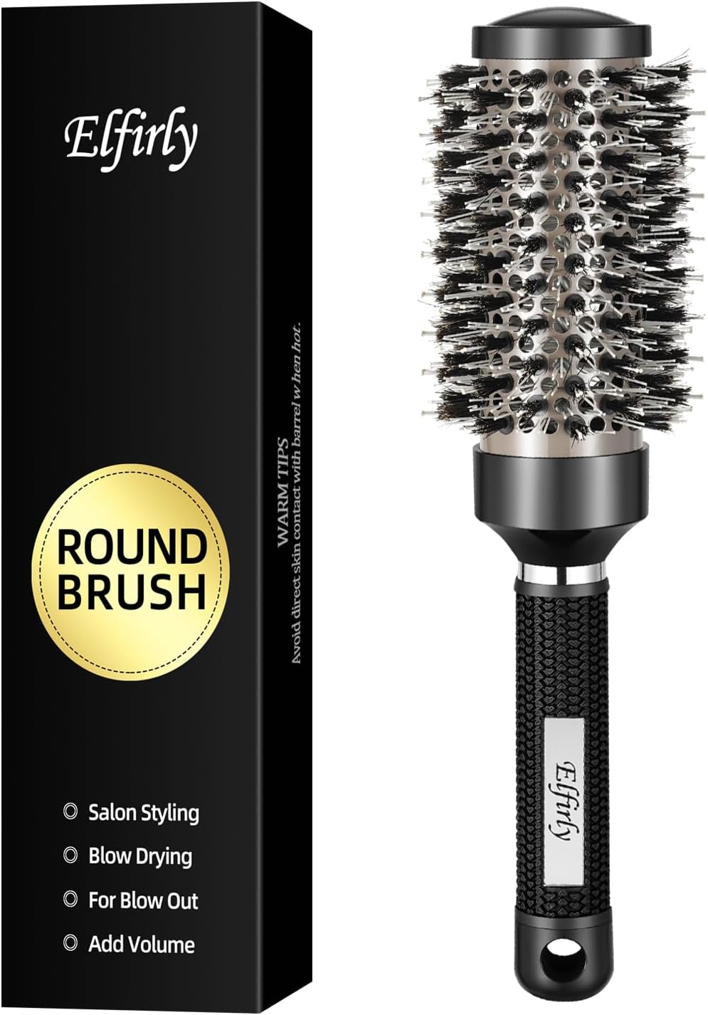 Amazon.com : Elfirly Round Brush for Blow Out, Ionic Tech Thermal ...