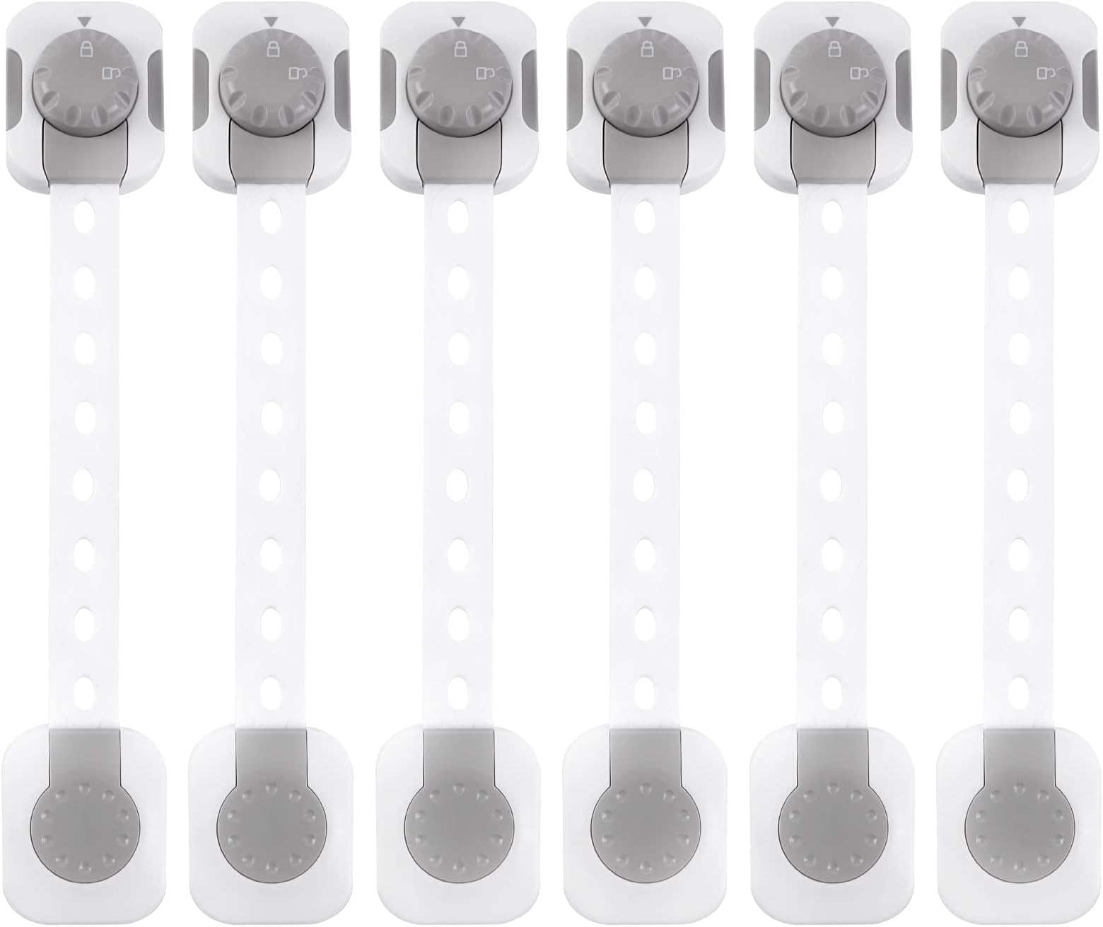 KidDough Furniture Safety Locks for Kids - Pack of 10 White Locks ...