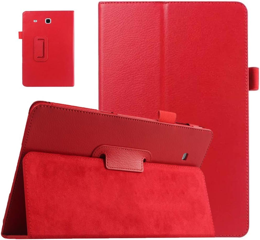 Amazon.com: EKVINOR Galaxy Tab E 9.6 Case - Slim Leather Stand Folio ...