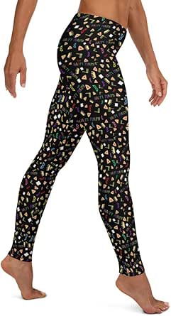 Amazon.com: Happy Purim! Jewish Leggings with Hamantashen, Megillahs ...