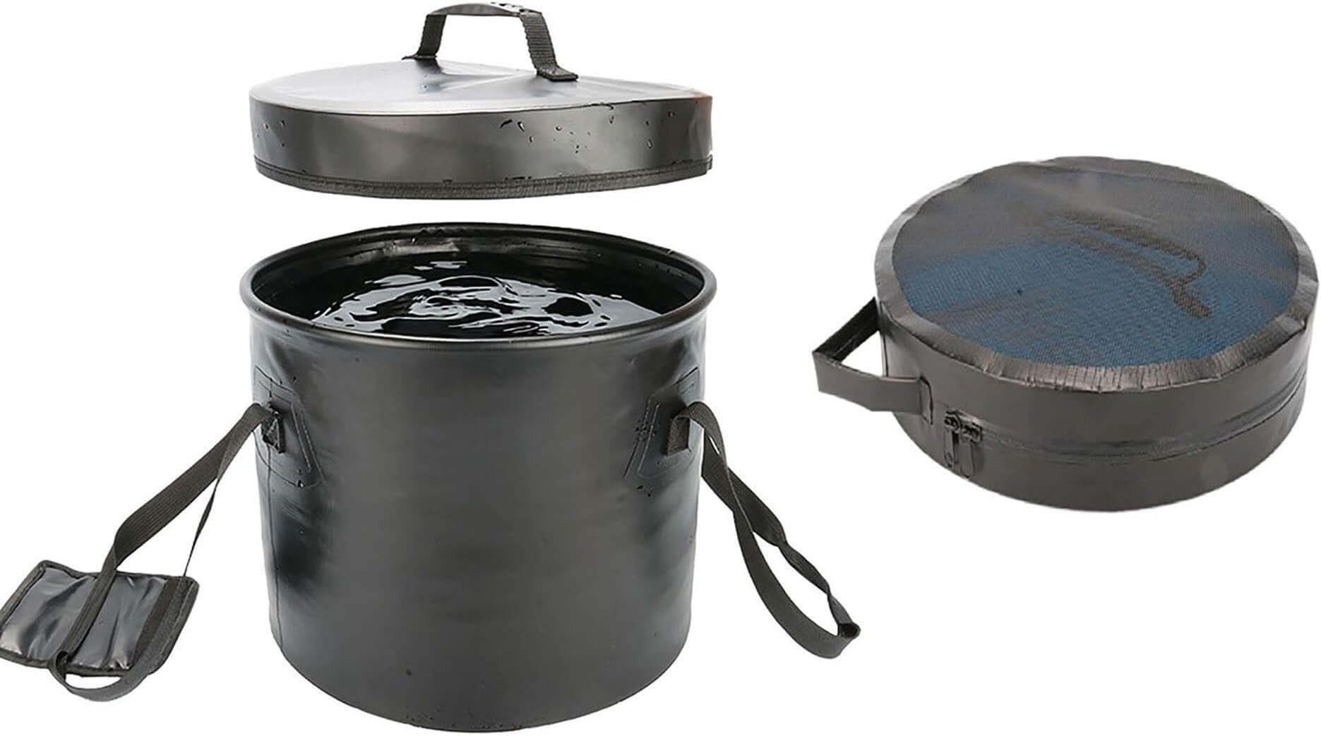 Amazon.com: 2 Pack Collapsible Buckets,Camping Water Storage Container ...