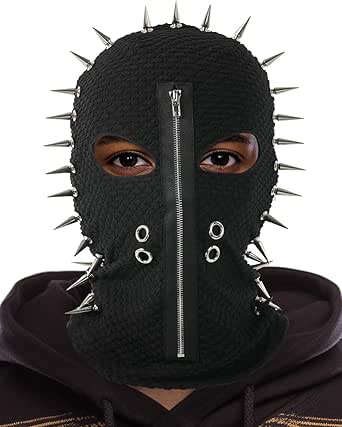 CAMIAYA Distressed Balaclava 2 Hole Shiesty Mask Full Face Knitted ...