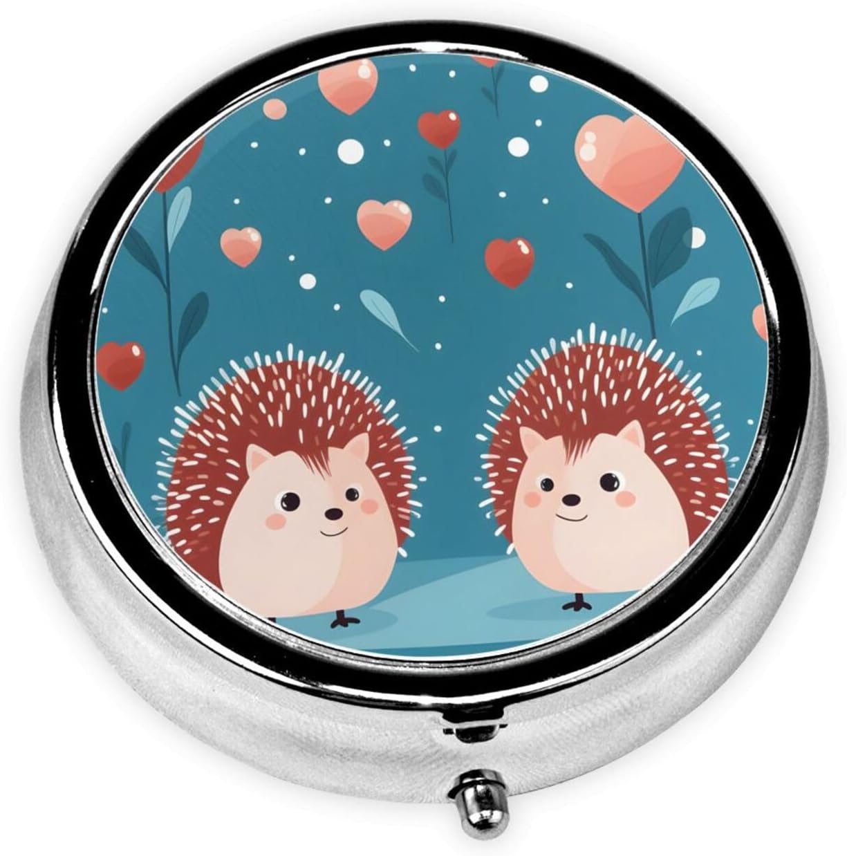 Travel Pill Case Hedgehogs, Small Pill Box for Purse Pocket, Cute ...