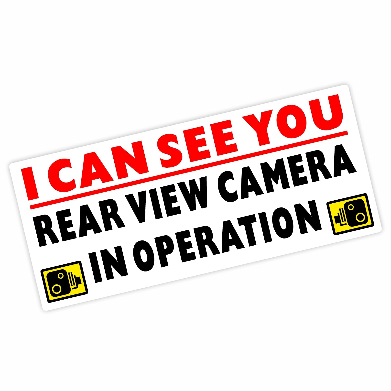 1 x VC7 I Can See You Rear View Camera in Operation Sticker Warning ...