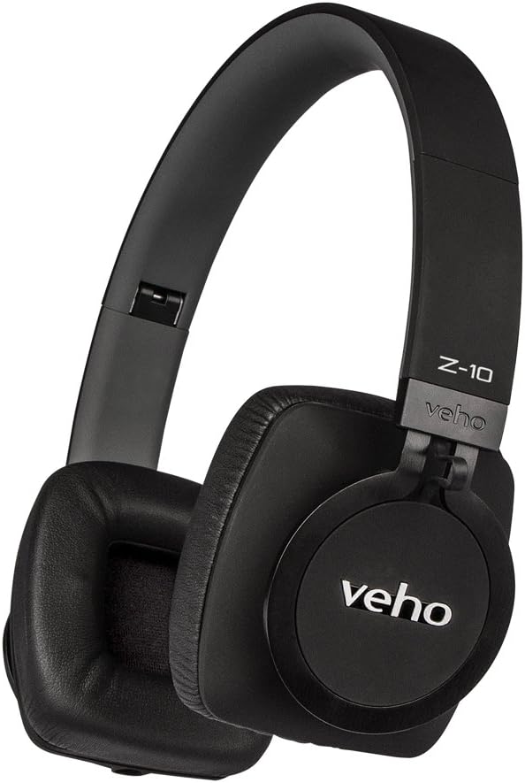 Veho Z-10 On-Ear Wired Premium Headphones | Black Edition | Aluminium ...
