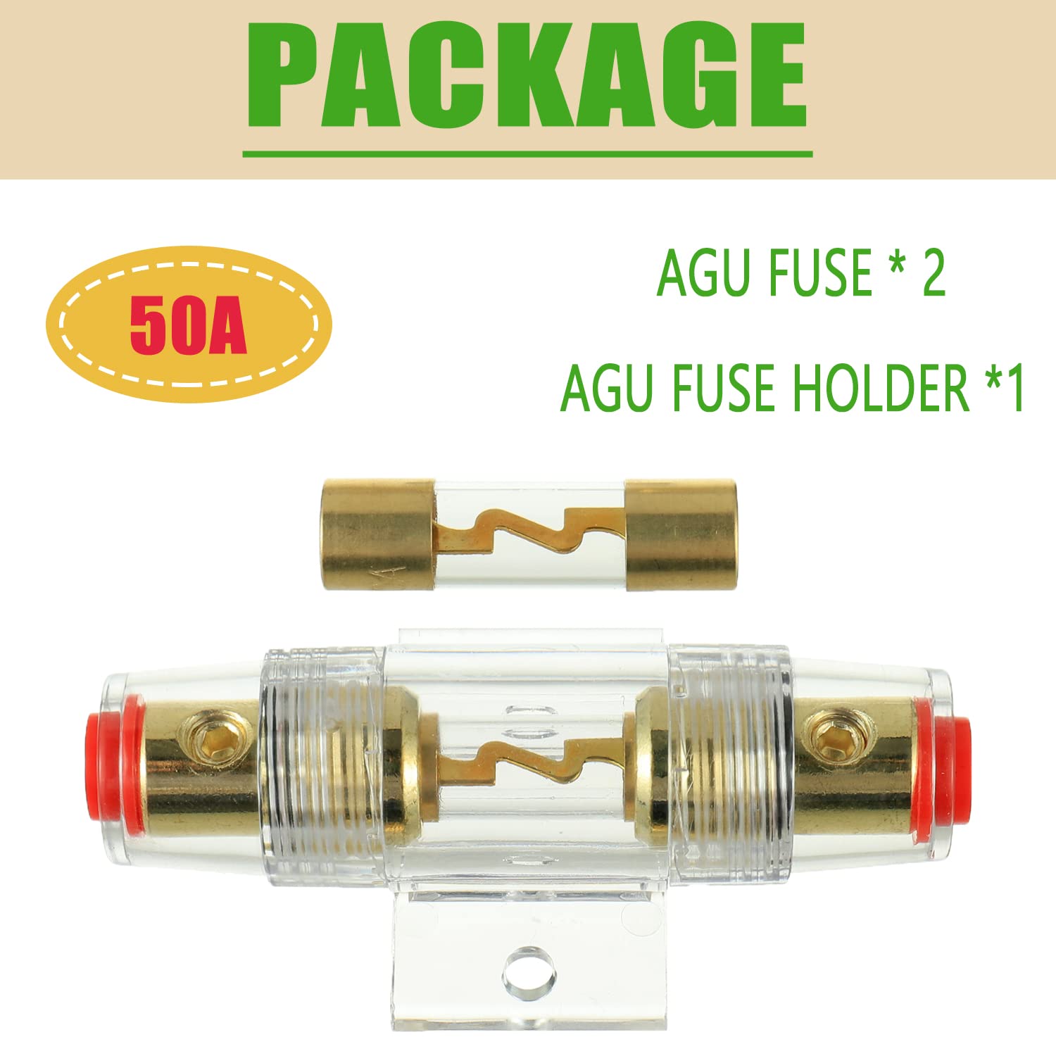 Snapklik.com : SIGANDG 4-8 Gauge AWG In-line Fuse Holder