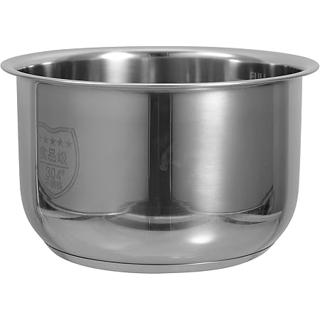 Amazon.com: UPKOCH Inner Cooking Pot 3L Stainless Steel Pot for Rice ...