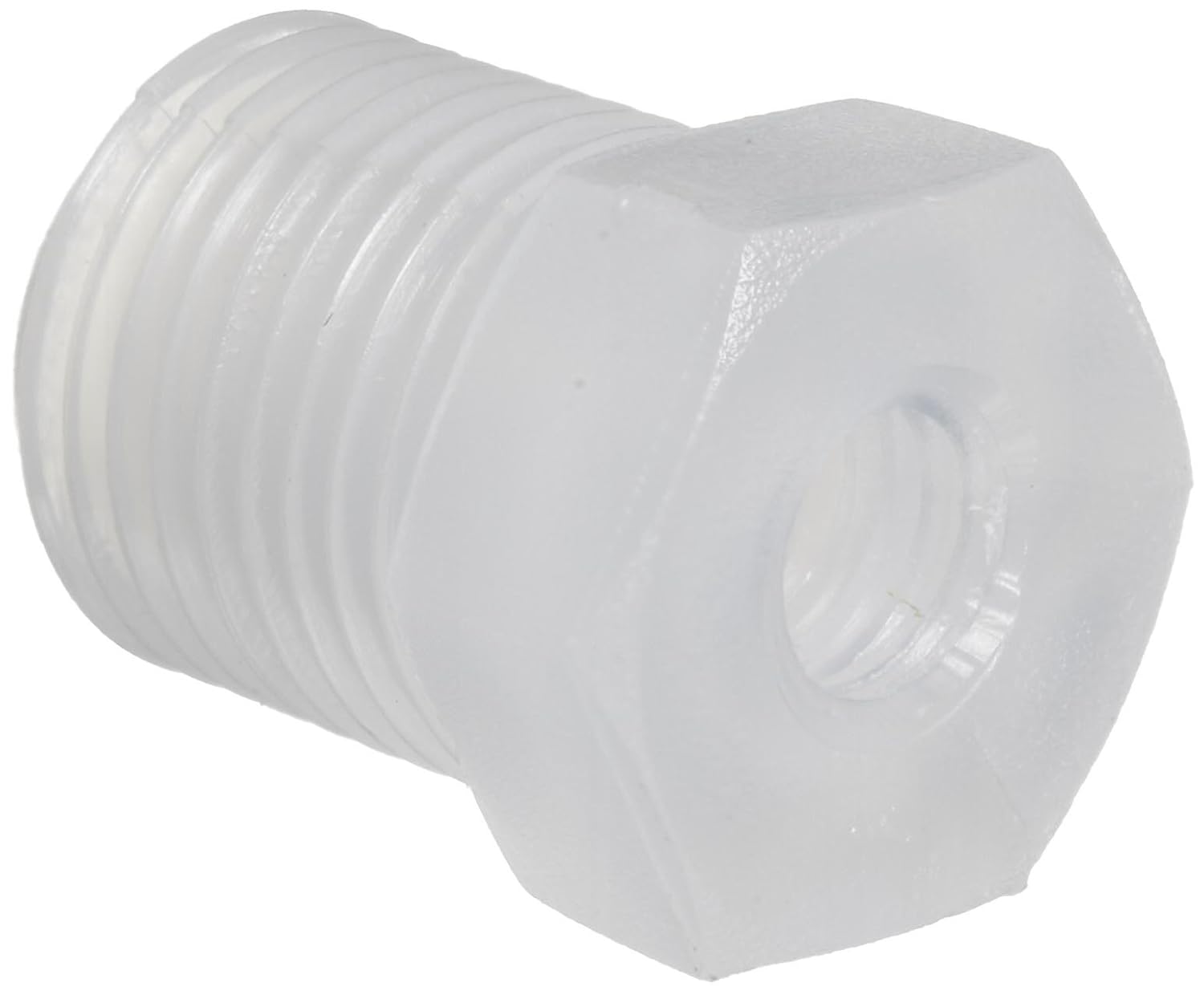 Polypropylene Threaded Reducer 1/8-27 NPT External Thread 10-32 UNF ...