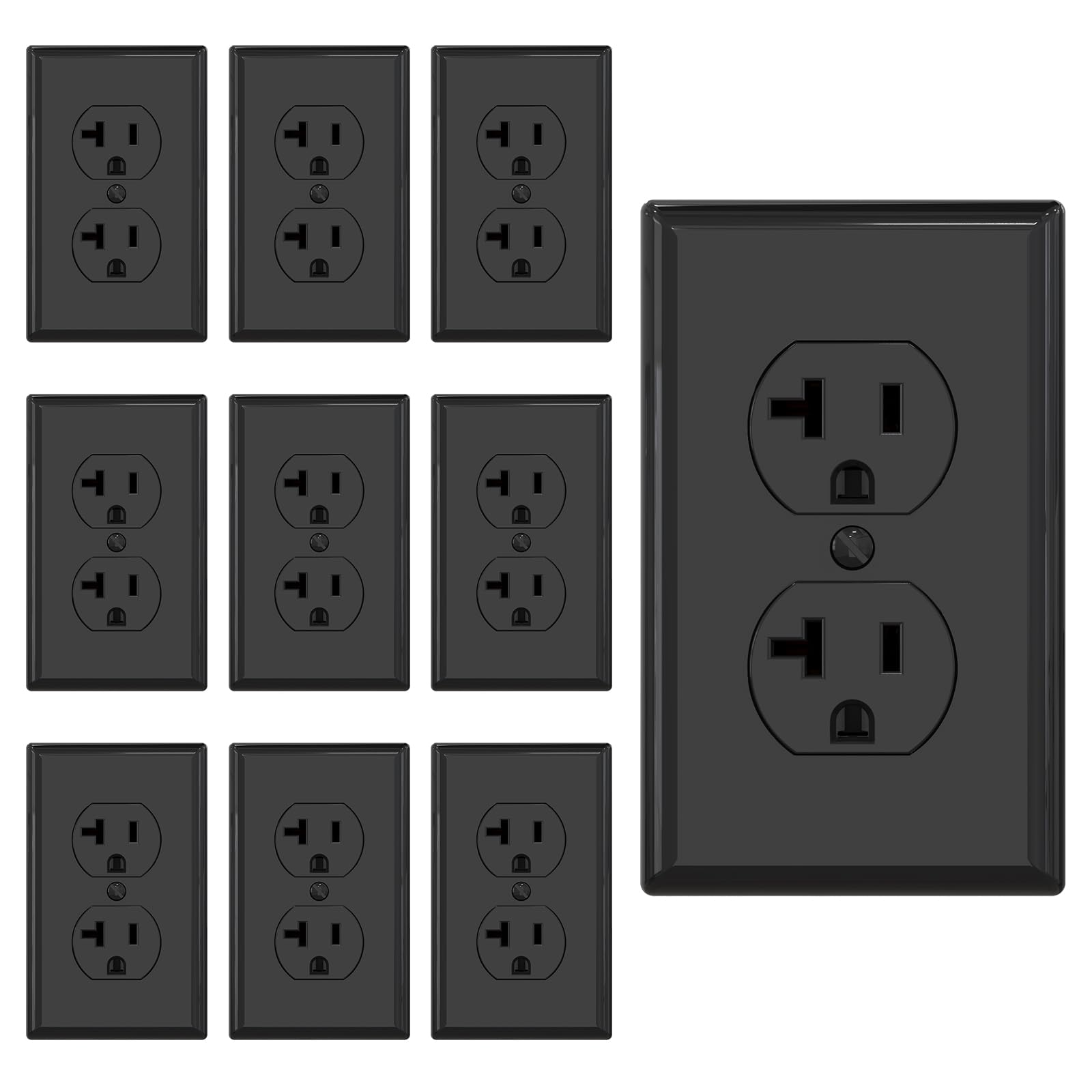 Snapklik.com : AIDA 20 Amps Outlets Duplex Electrical Receptacle ...
