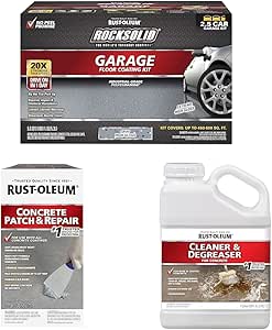 Amazon.com: Rust-Oleum 293513 Rocksolid Polycuramine Garage Oil Floor ...