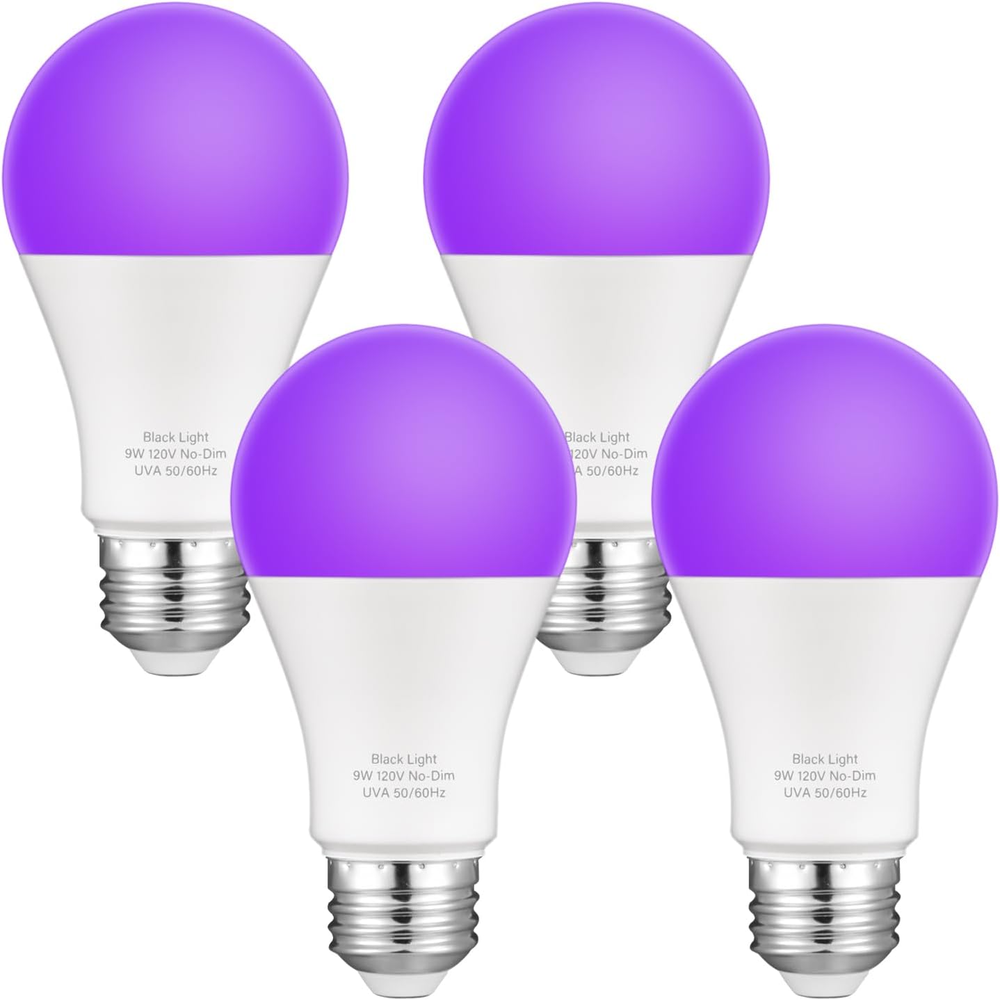 LED Black Light Bulbs - 8W(60Watt Equivalent), Black Light Bulbs with ...