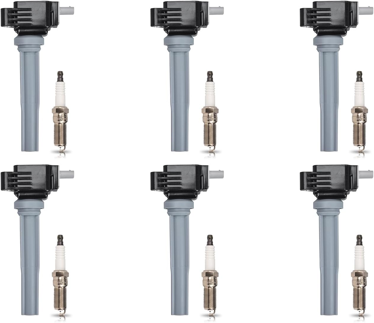 Amazon.com: ENA Set of 6 Ignition Coil with 6 Iridium Spark Plug ...