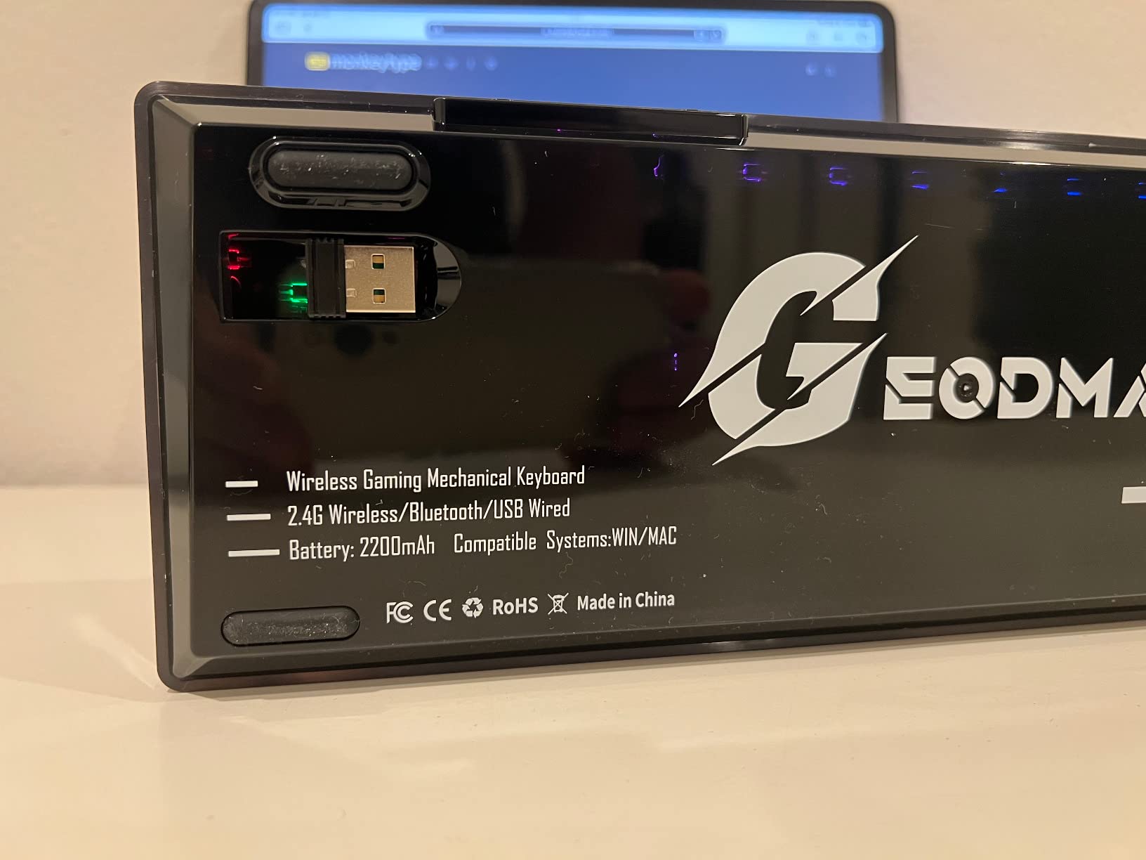 $11/mo - Finance GEODMAER 65% Wireless Mechanical Gaming Keyboard, RGB ...