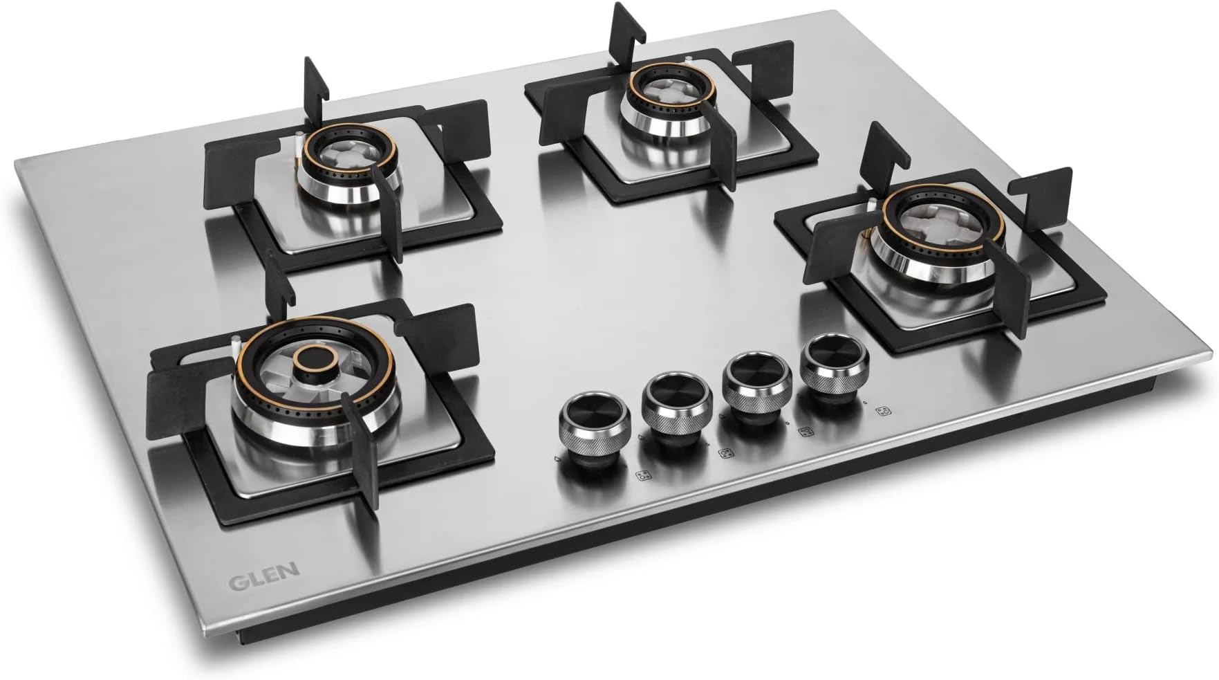 Glen Hob Top 4 Burner Stainless Steel | Built In Hob 4 Burner Gas Stove ...