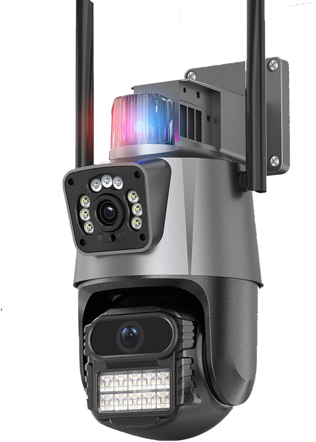 Amazon.com : Dual Lens Wireless Security Camera Outdoor, 360° 1080P HD ...