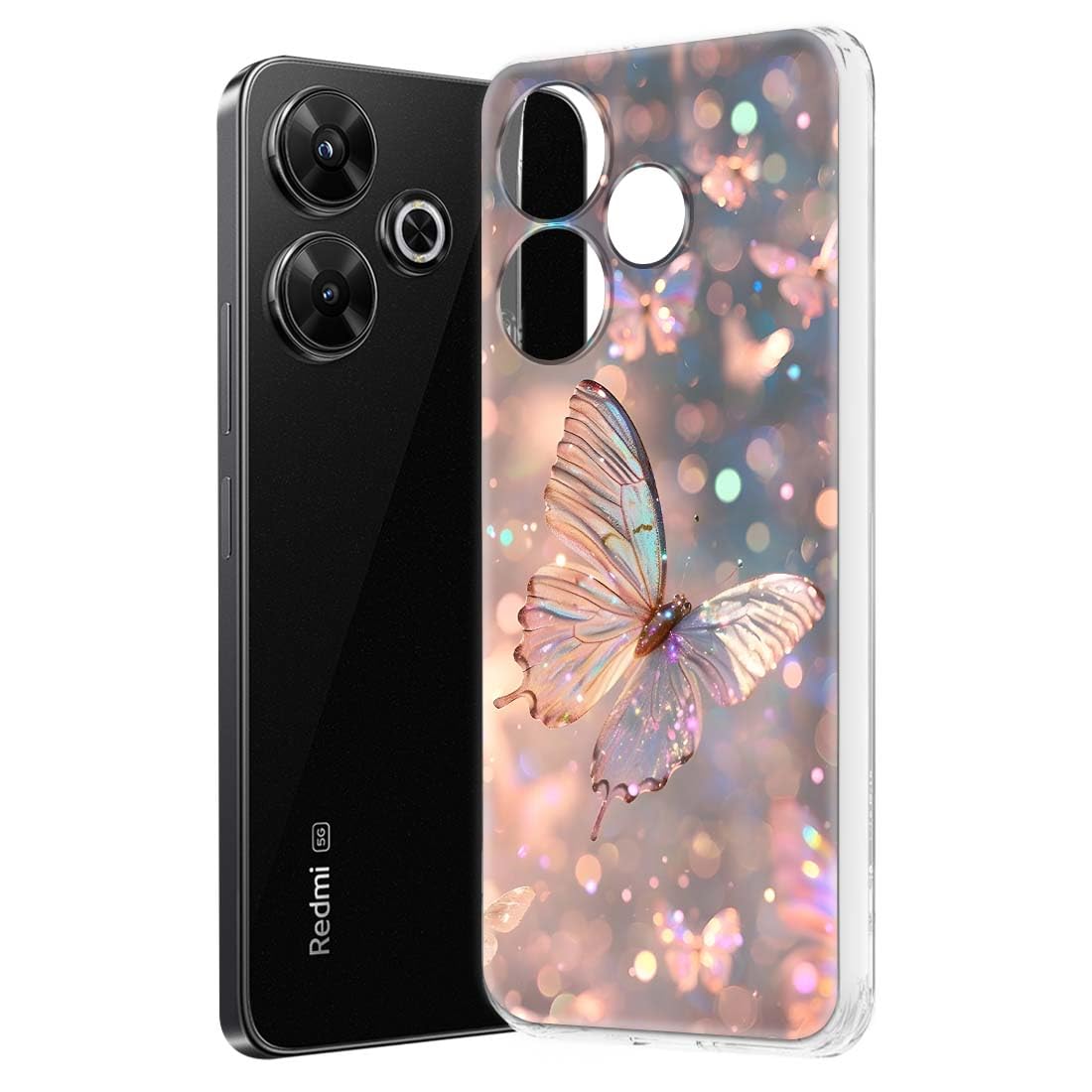 Nainz Soft Silicon Slimfit Back Cover for Redmi 13 5G, Stylish Printed ...