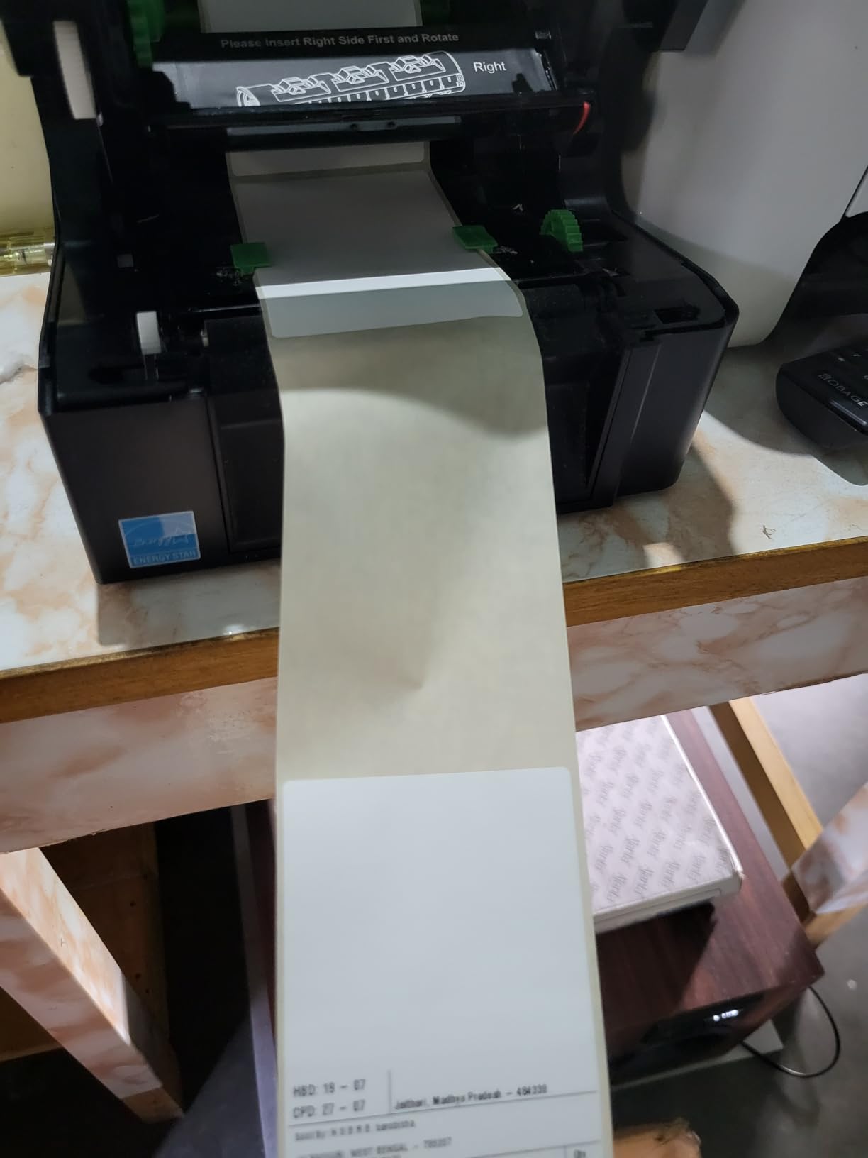 SWASH Direct Thermal Shipping 400 Labels Printer Sticker Roll (White, 3 ...