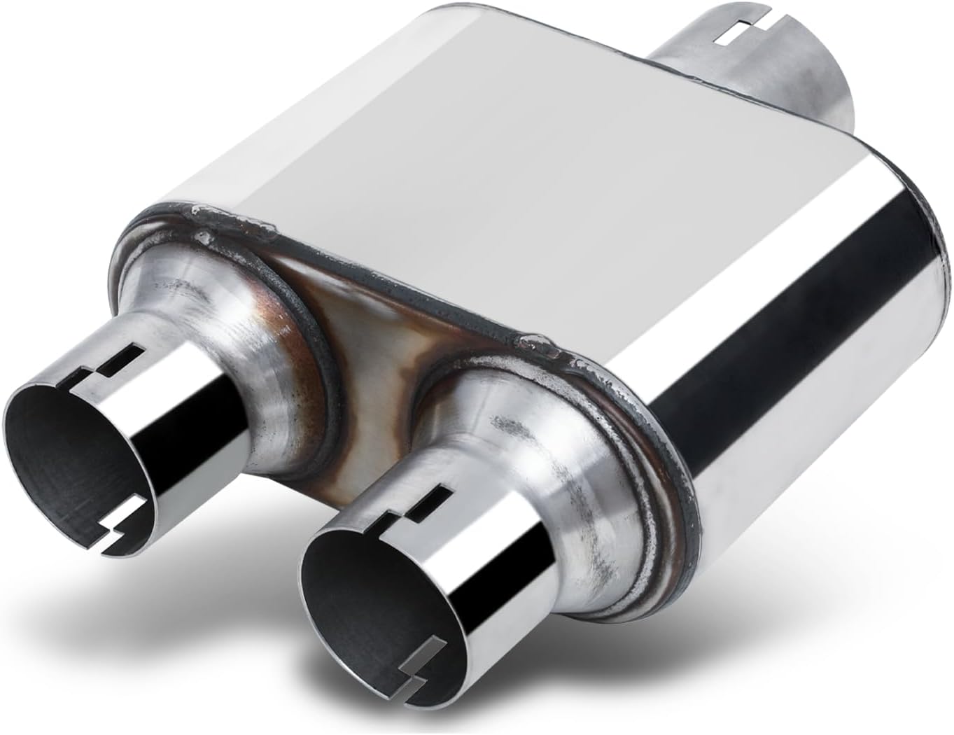 Amazon.com: M-AUTO Single Chamber Muffler, 3" Inside Inlet and 2.5 ...