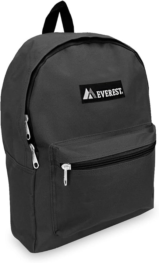 Amazon.com | Everest Luggage Basic Backpack, Charcoal, Medium | Kids ...