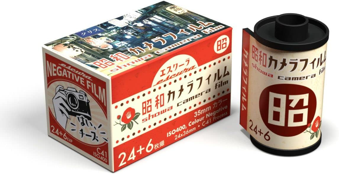 Amazon.com : Escura Showa Camera Film Color Negative Film ISO400 30 Shoot 24+6EX Retro Drawing ...