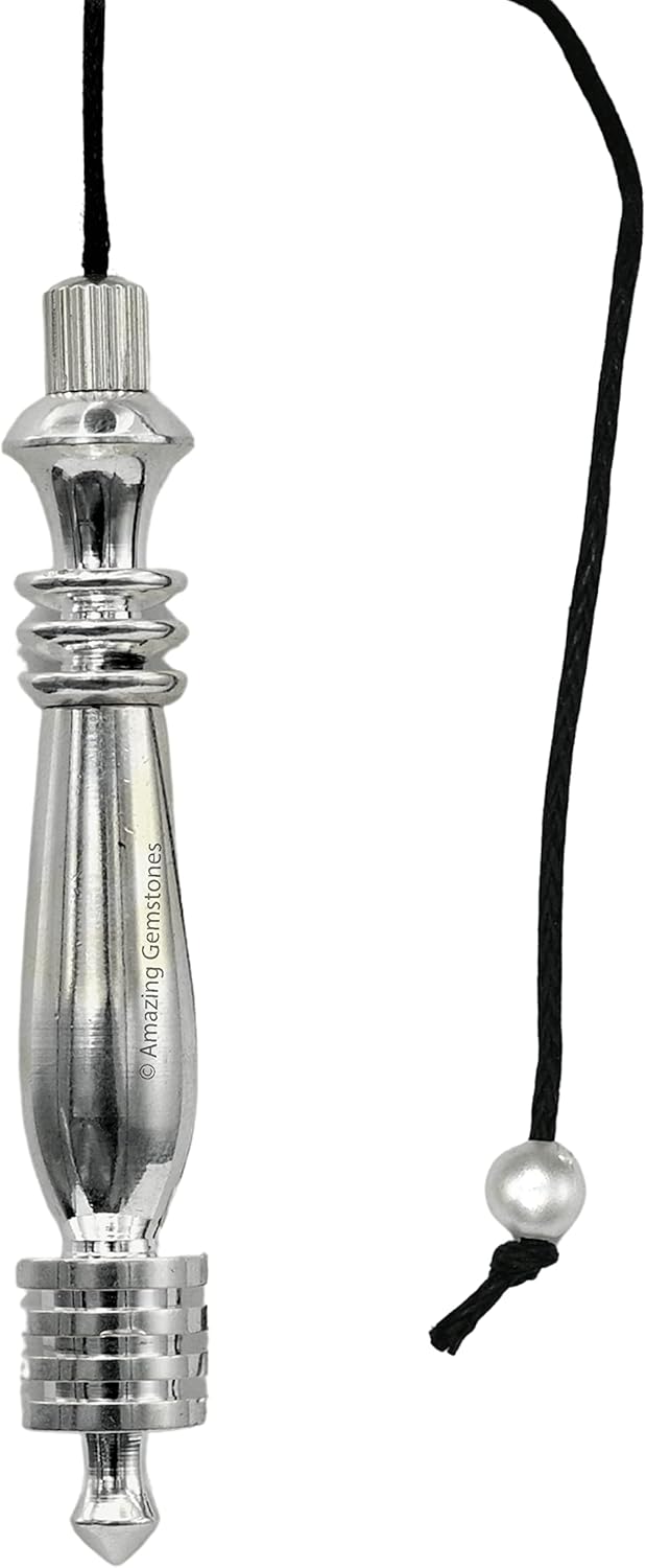 Amazon.com: Healing Metal Pendulums for Divination, Silver Double ISIS ...