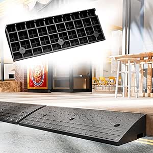 Amazon.com: JWW Heavy Duty Driveway Curb Ramp Non-Slip Threshold Ramp ...