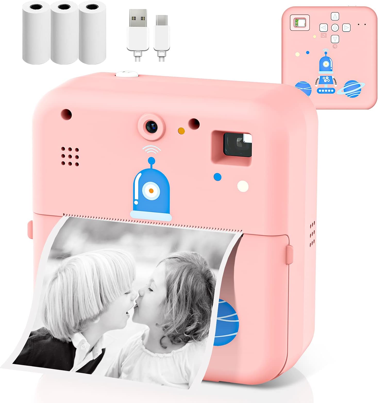 Amazon.com : Instant Print Kids Camera, Thermal Printing Camera with ...