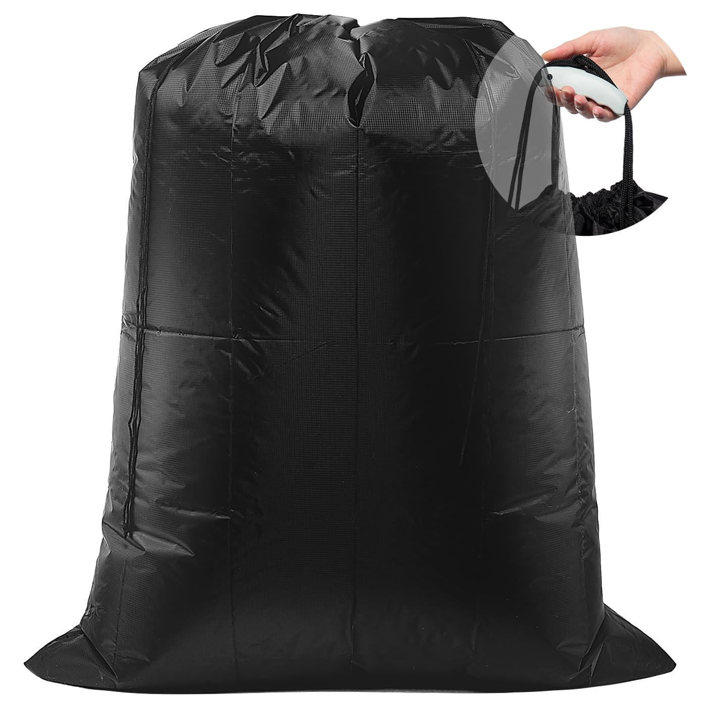 Extra Large Laundry Bag 55"x43.3" + Silicone Tote Handle, Heavy Duty ...