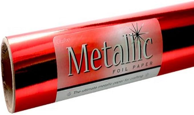 Grafix Red Metallic Foil Paper Roll 26-Inch by 6-Feet : Amazon.ca: Home
