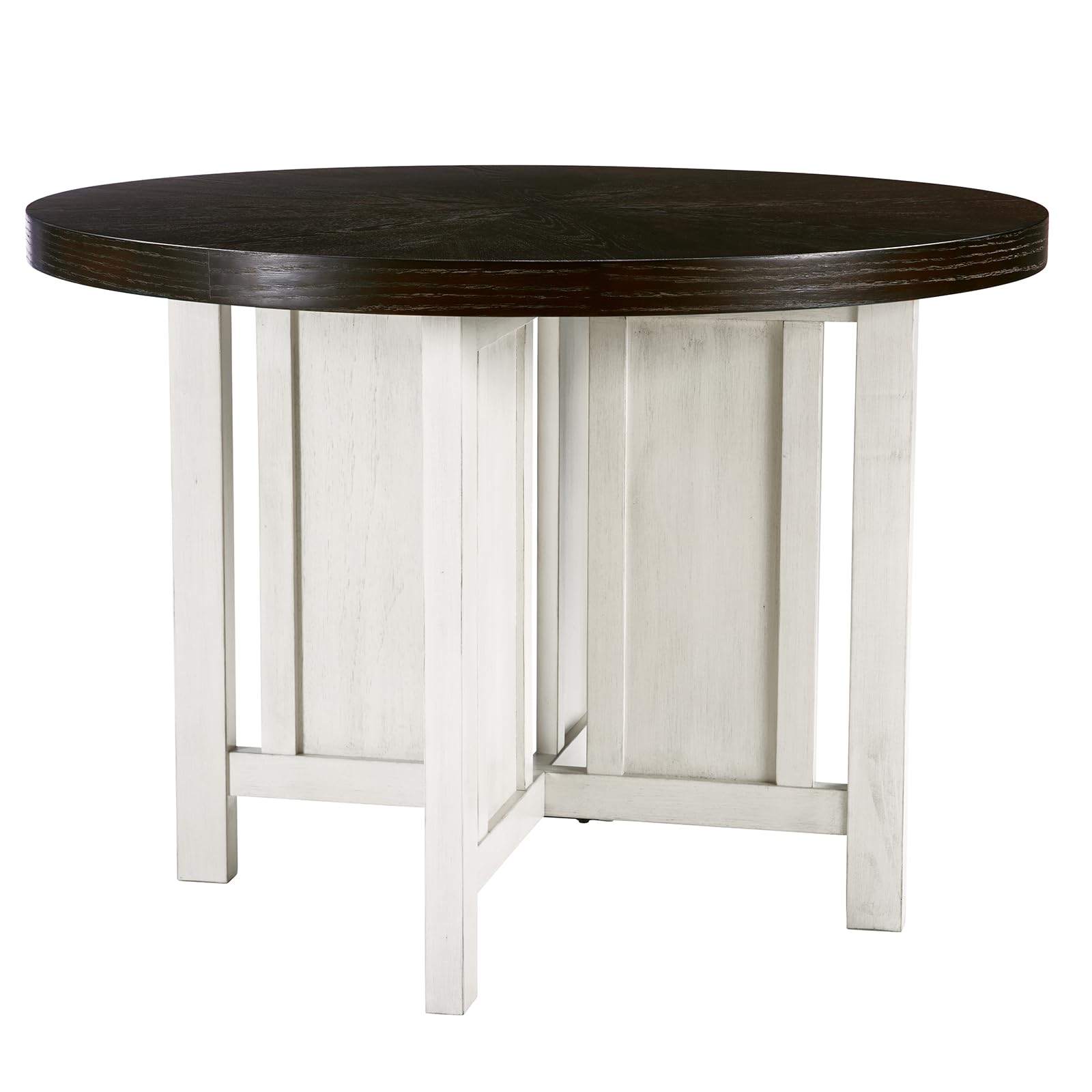 Amazon.com - Kmax Wood Round Dining Table for 4, Black Top Kitchen ...