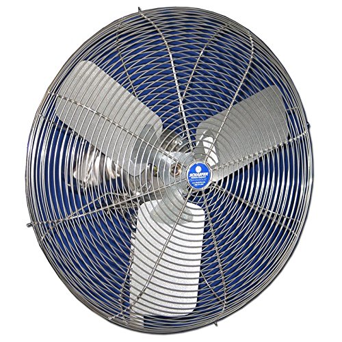 Schaefer Ventilation 24CFO-VWDP-HV Washdown Duty Fan, Anodized Aluminum ...