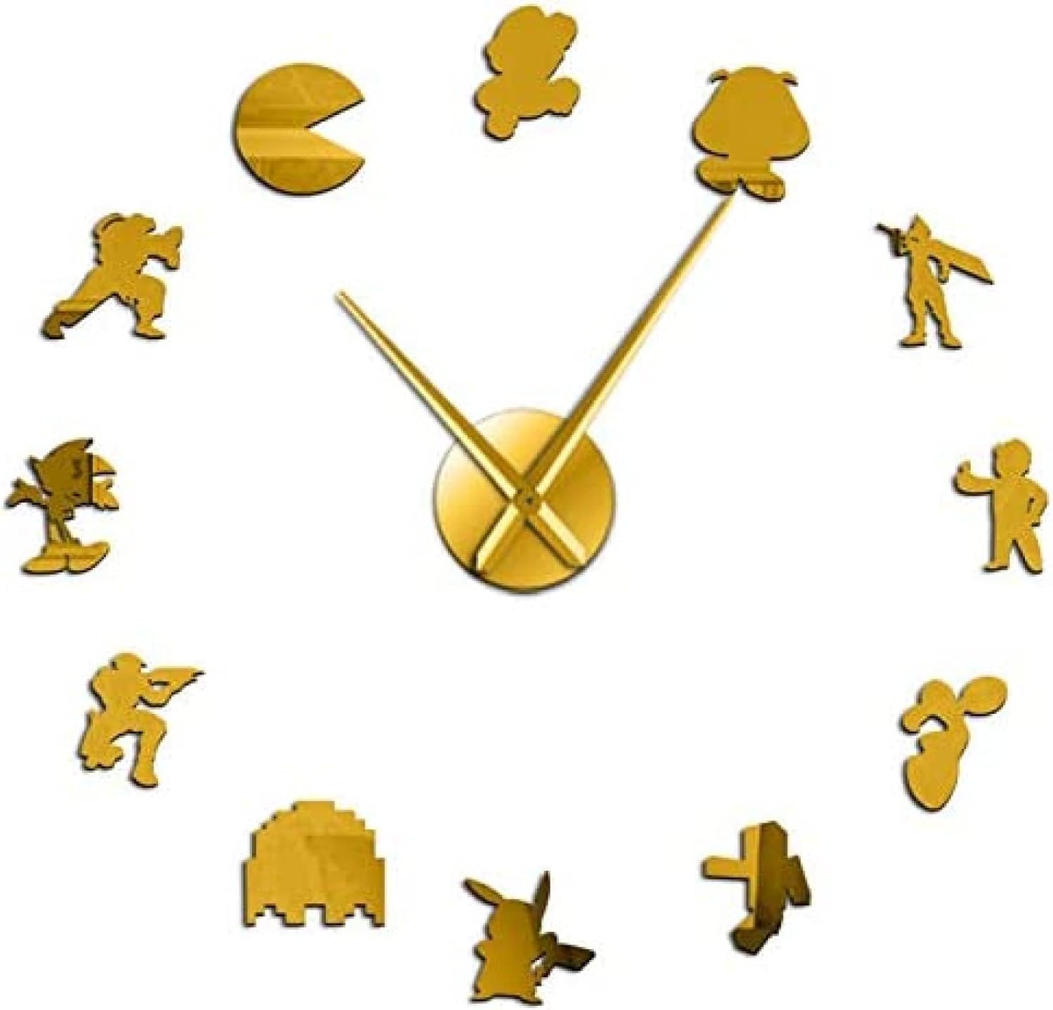 Amazon.com: Wall Clock Retro Video Game Characters DIY Wall Art ...