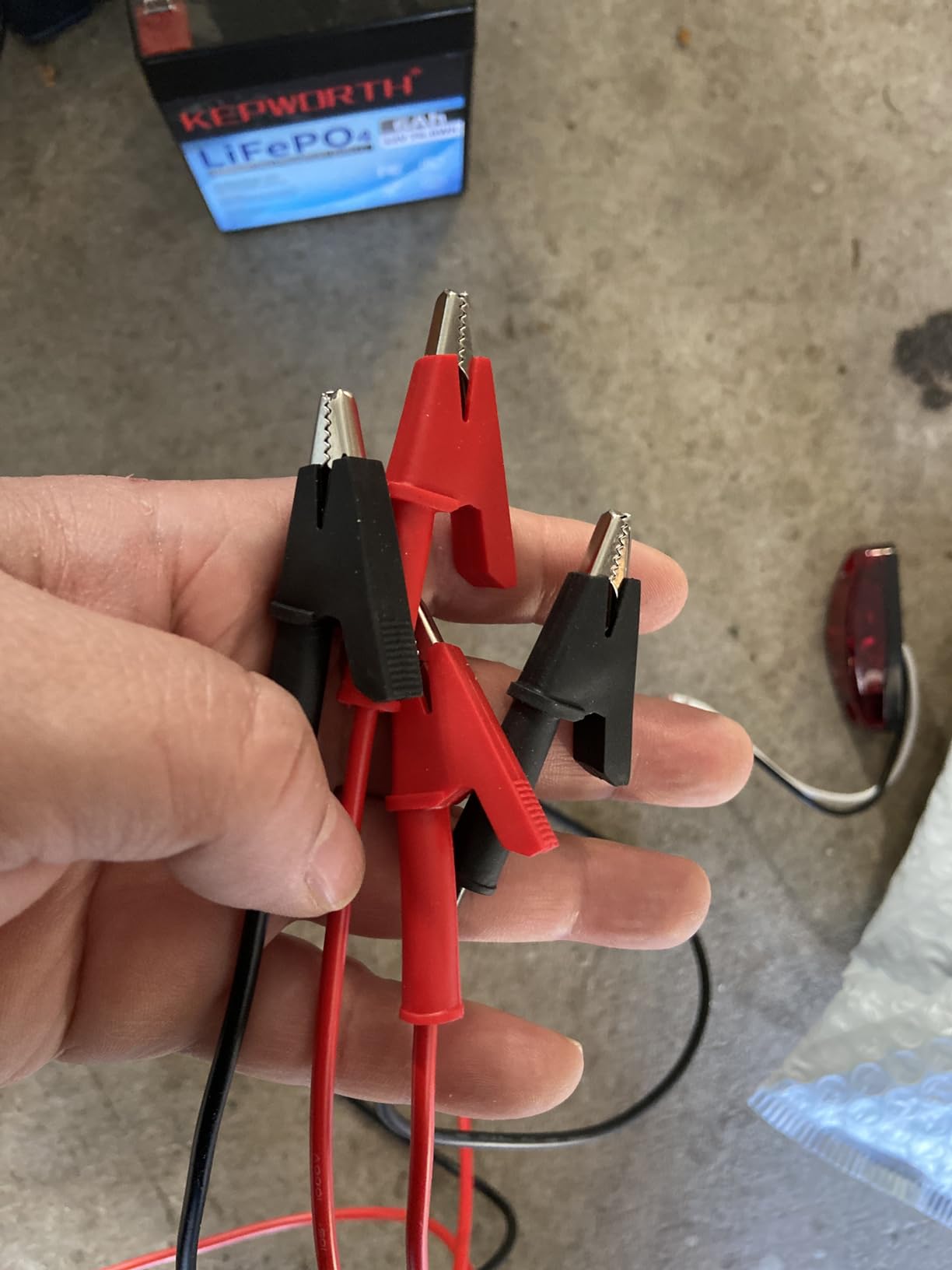 Thuchopy 1000V 2PCS Double-Ended Alligator Clip Leads for Electrical ...