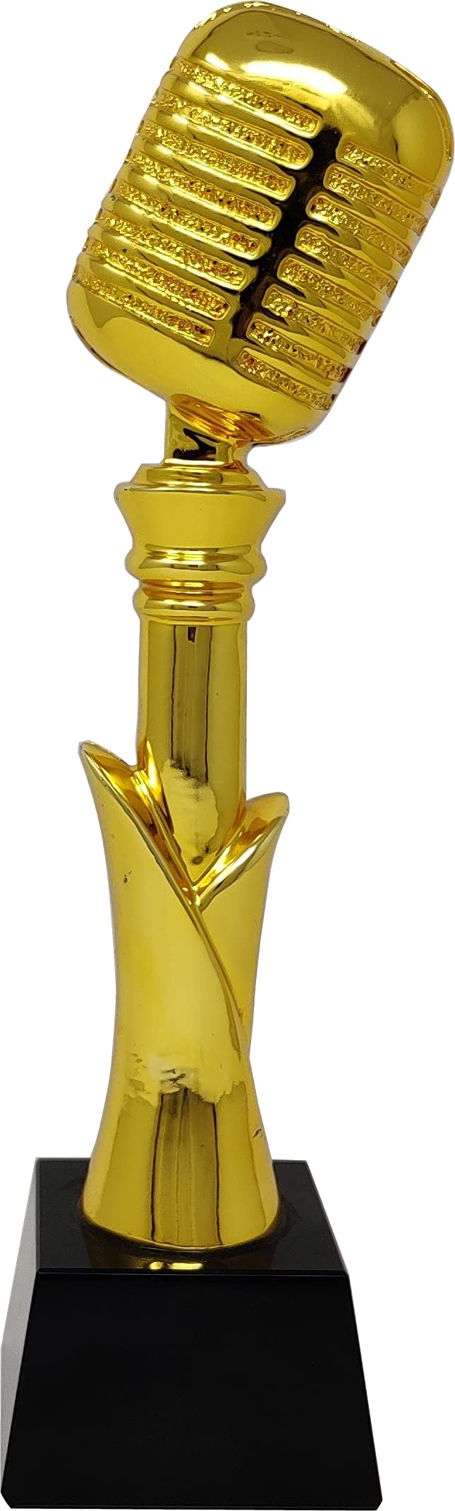 Golden Mic Award Music Trophy Juvale Golden Microphone Trophy 5.5"