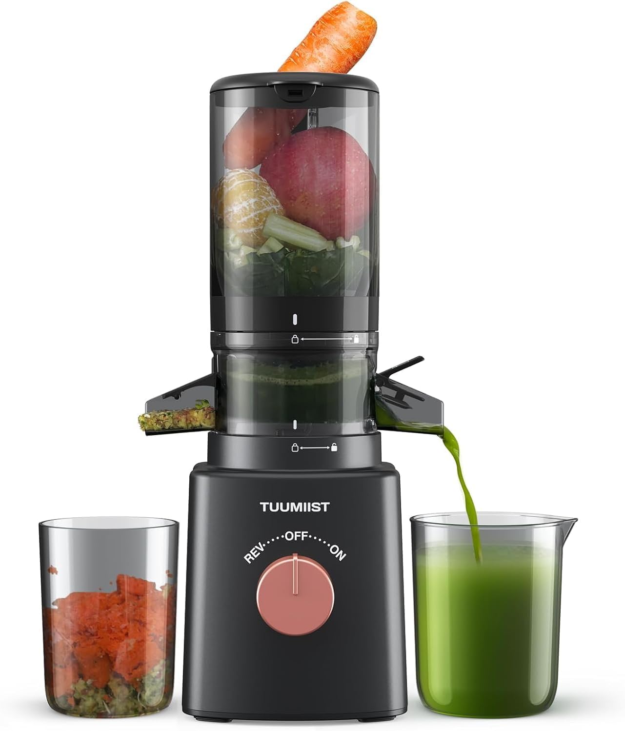 Amazon.com: Cold Press Juicer, Amumu Slow Masticating Machines with 5.4 ...