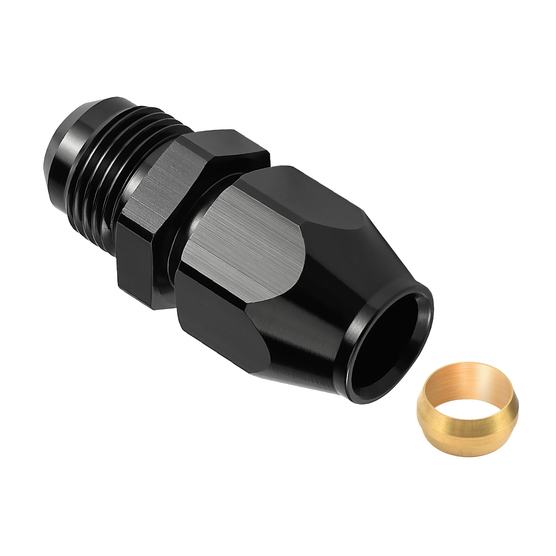 Snapklik.com : 8AN Male To 1/2" Hardline Compression Fitting Adapter ...