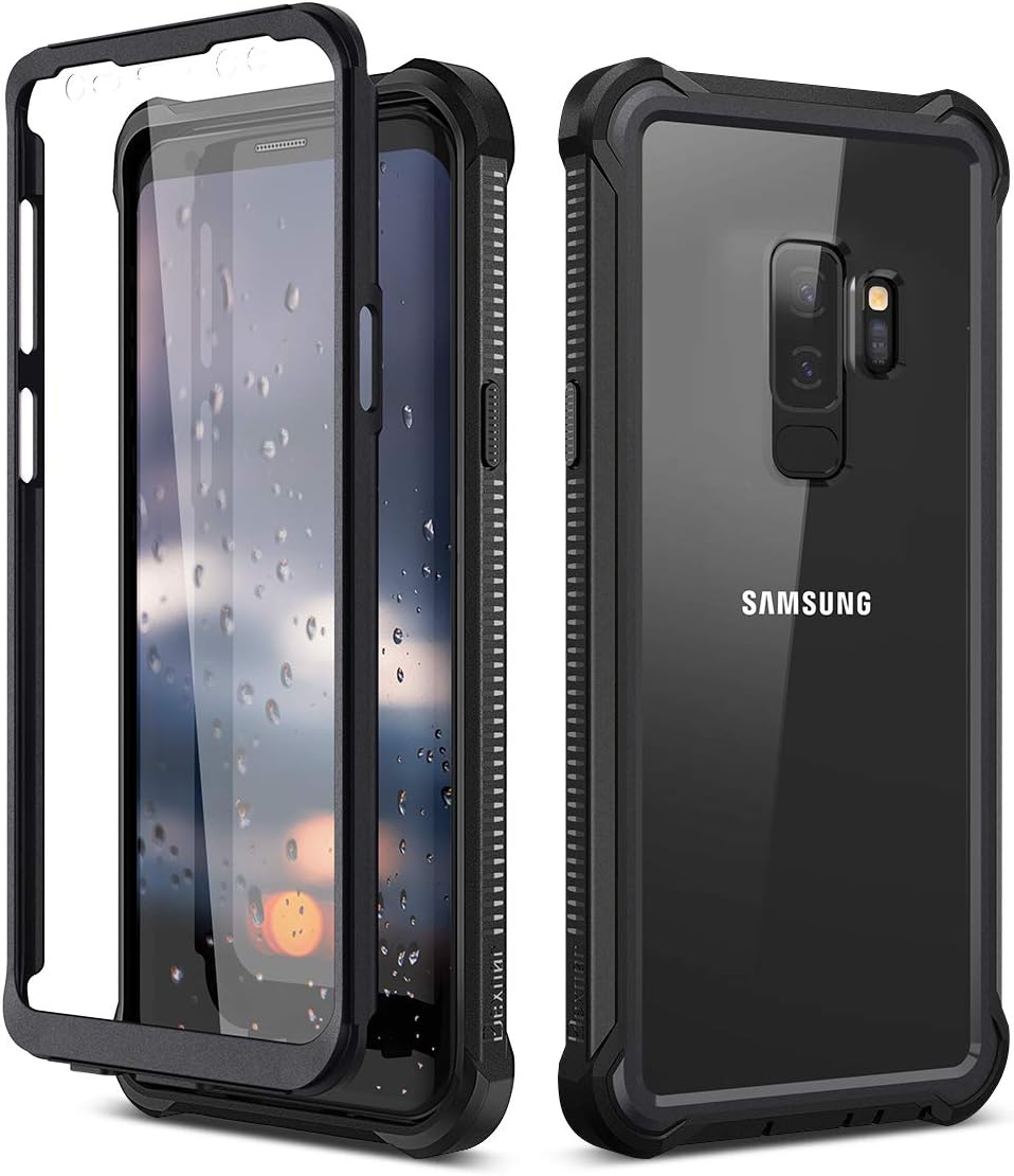 Amazon.com: Dexnor Galaxy S9+ Plus Case with Screen Protector Clear Military Grade Rugged 360 ...