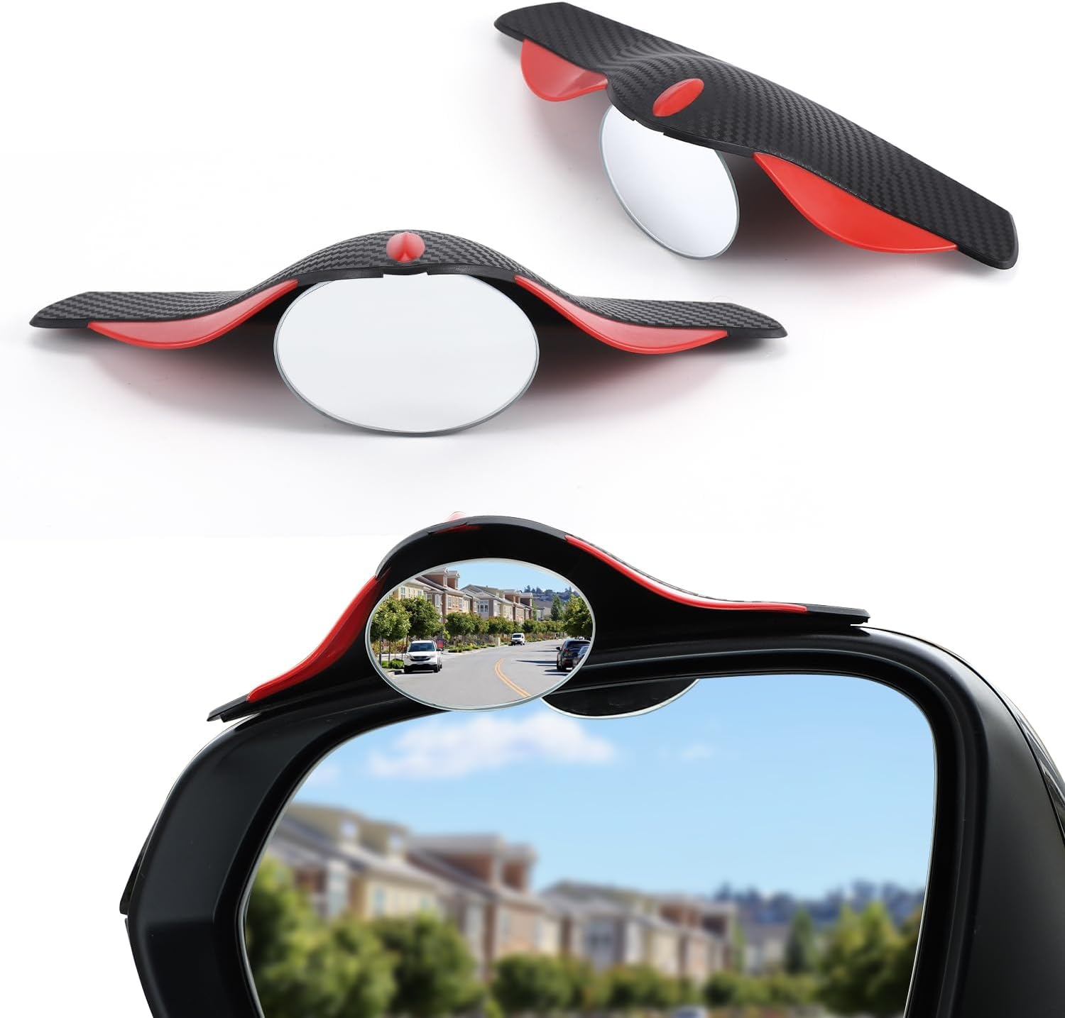 Amazon.com: LivTee Blind Spot Mirror with Side Mirror Rain Guard, HD ...