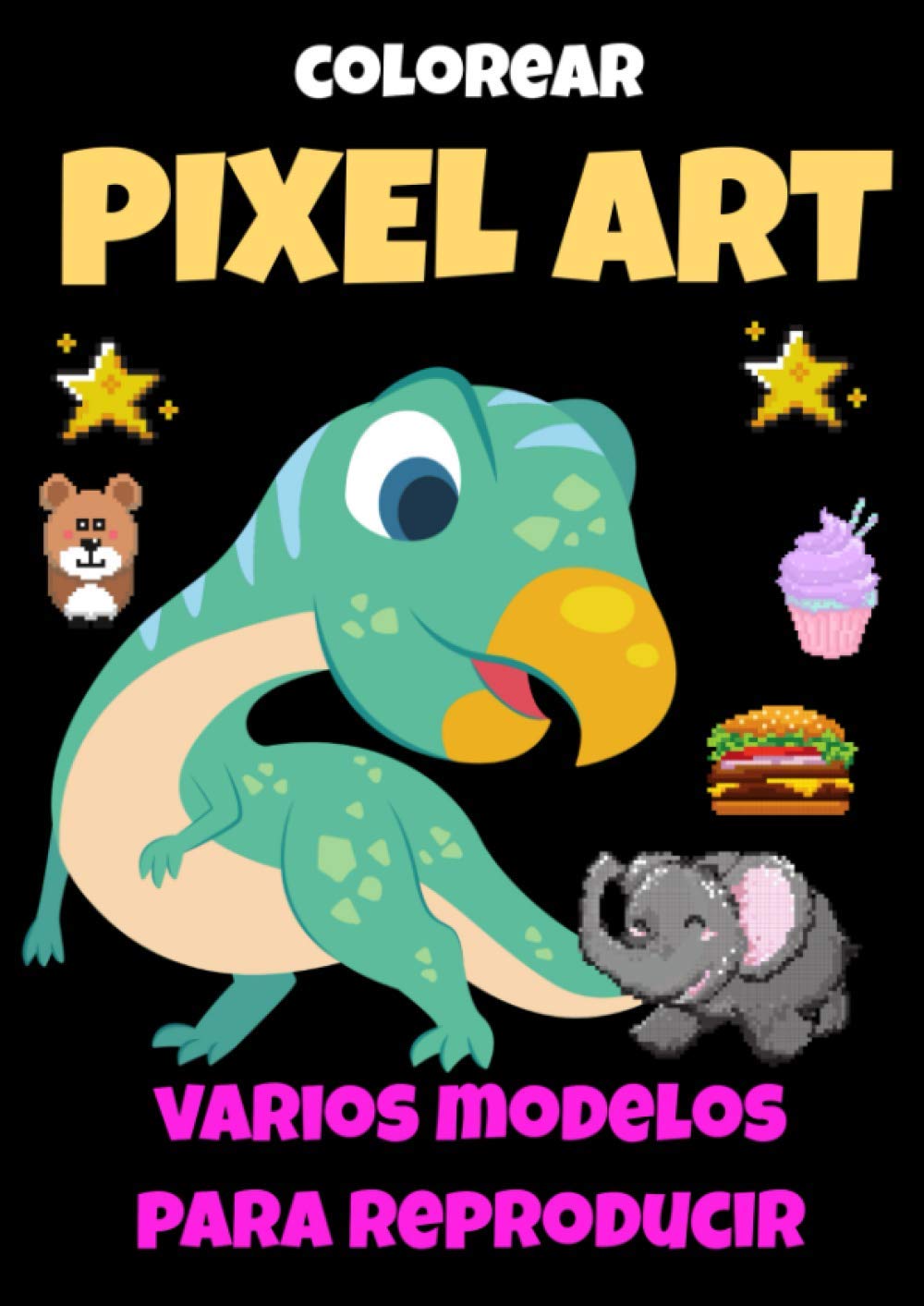 Buy Colorear PIXEL ART -cuaderno para pintar niños 8 años-cuaderno ...