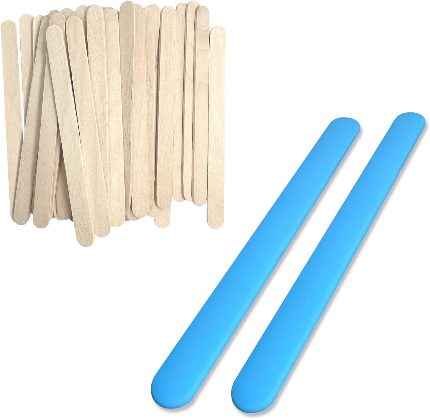 Amazon.com: DR. RESIN 2 Pcs Reusable Silicone Stir Sticks and 50 Pcs ...