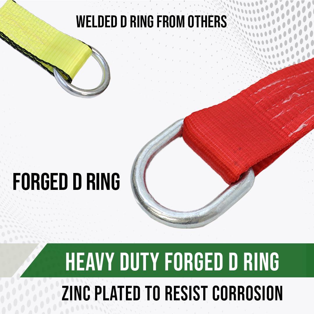 Snapklik.com : Boxer 2 In X 10 FT Red Lasso Tow Strap